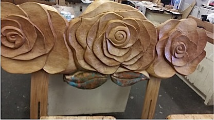 Year 12 student outcome: Carved wooden headboard / Designing and ...